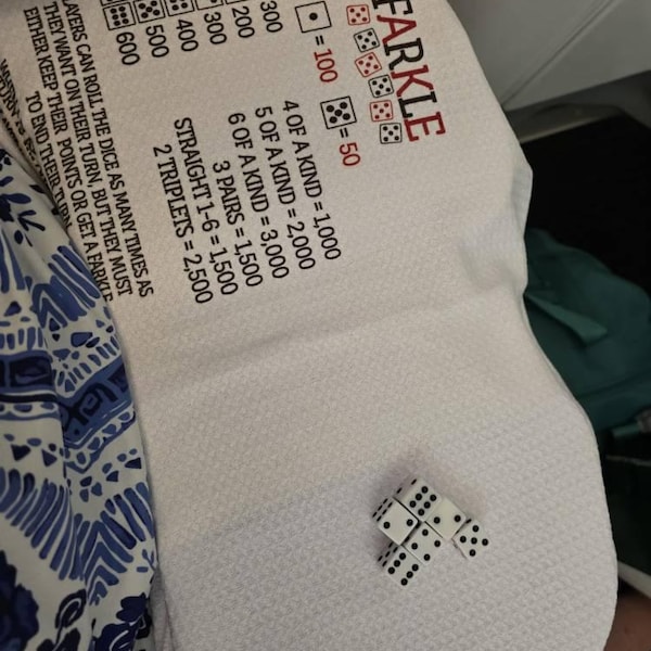 Farkle Board Game Laser Cut File SVG, DIY Dice Game Template, Family ...