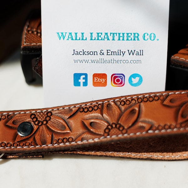 Tooled Leather Smart Watch Band Customized Gift Country Western Style ...