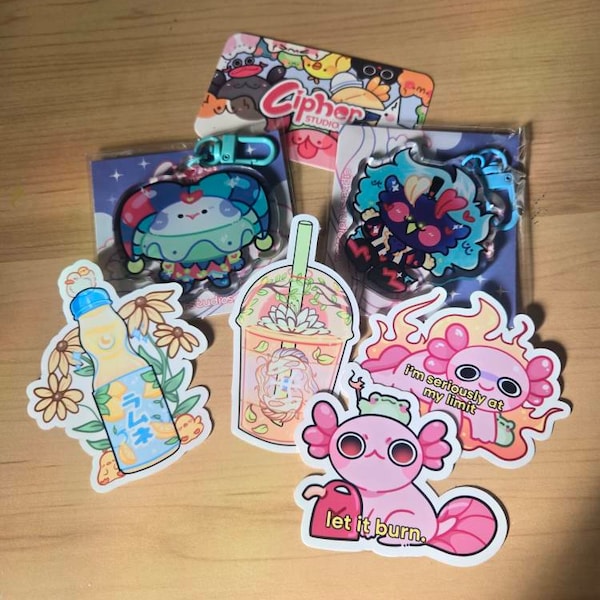 Helluva Boss Inspired Keychain | 2.3" Charms Ft. Ozzy & Fizzarolli ...