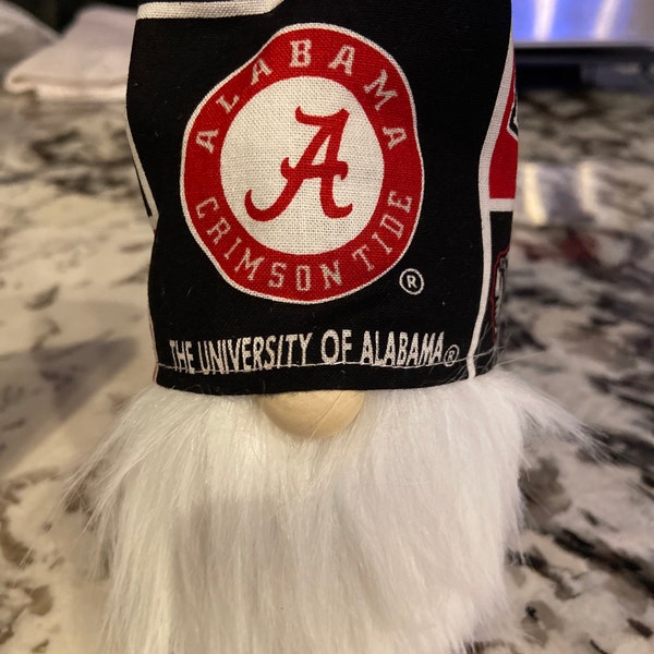 Alabama Decor Set Tiered Tray Alabama Crimson Tide Gnome Tailgates ...
