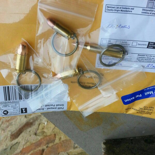 Bullet Key Ring 9mm, 45 or 223 - Etsy