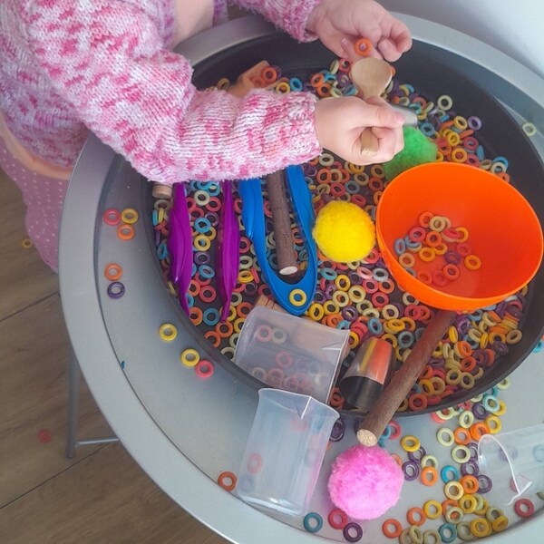 Lime Green Sensory Rice Base / Sensory Bin / Messy Play / Tuff Tray ...