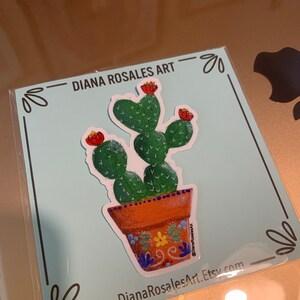 Cactus Sticker Nopal Sticker Plant Sticker Waterproof - Etsy