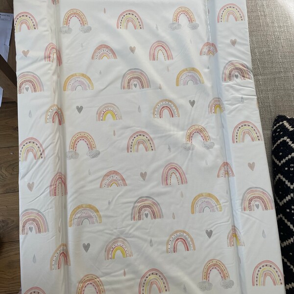 Rainbow Baby Changing Mat // Flat Changing Pad // Baby Girl Changing ...