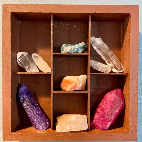 Wooden Curiosity Cabinet Printer Tray Letterbox Display, Rock Display ...