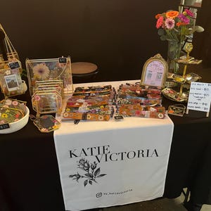 Full Color Trade Show Polyester Custom Tablecloth for Event, Craft Fair ...