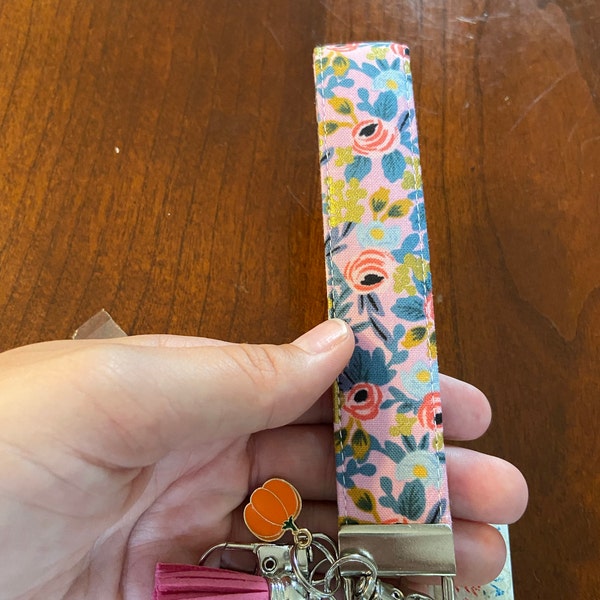 Rifle Paper Co Fabric Key Wristlet, Key Fob, Keychain, Gift for Her ...