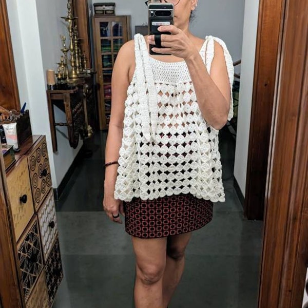 Yvette Crochet Flare Top Pattern: Beginner Friendly (PDF Pattern) - Etsy