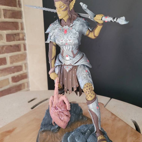 Lae'zel Statue 3D Printed | Gift for Gamer | BG3 Figure | Handmade Gift ...