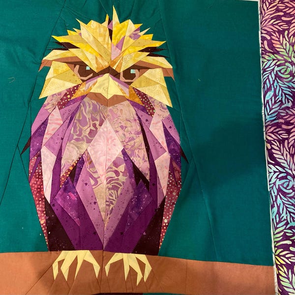Angry Owl - Tawny Frogmouth, Australian Bird Foundation Paper Piecing ...