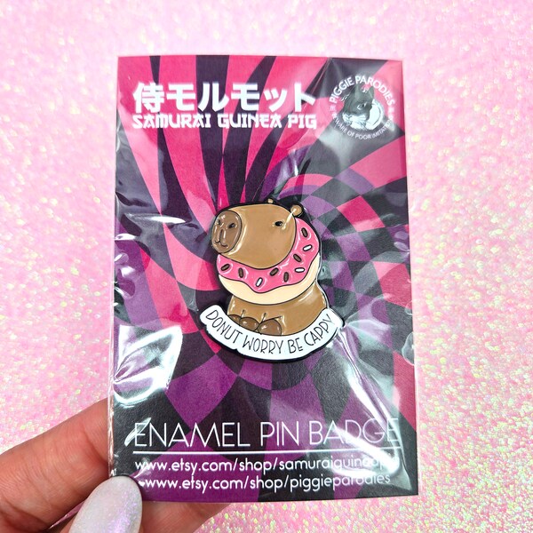 Capybara Fluffy Pin - Etsy