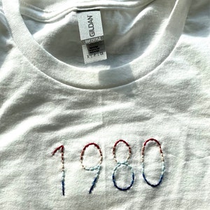 Shoulder Stitched Floral Hand Embroidered T-shirt, Toddler Personalized ...