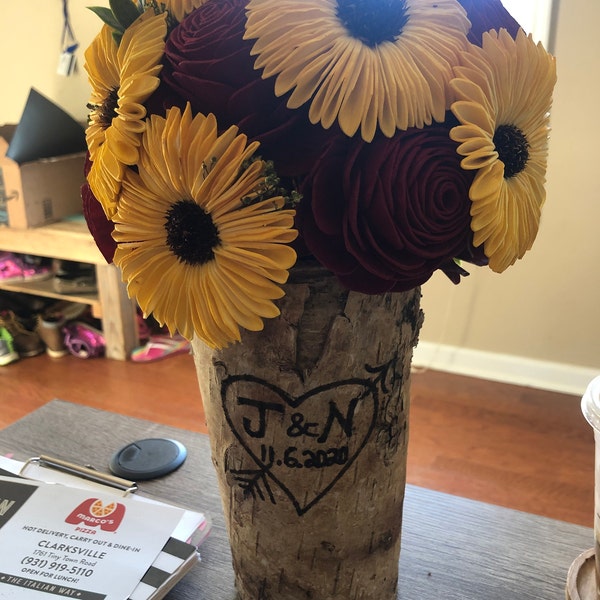 Rustic Wedding Rustic Wedding Centerpiece Flower Vase Bridal Shower ...