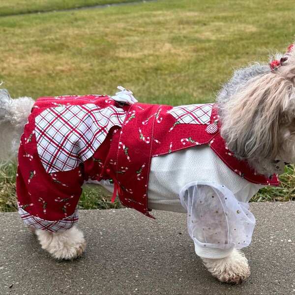 Christmas Day Ruffled Dress - Etsy