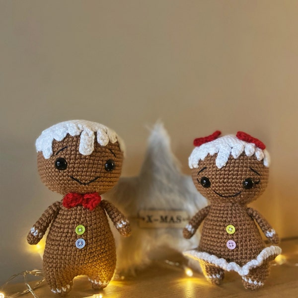 Gingerbread Crochet Pattern, Christmas Crochet Pattern, Crochet ...