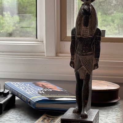 Statue Thoth God of Knowledge and Wisdom Large Granite Stone Unique ...