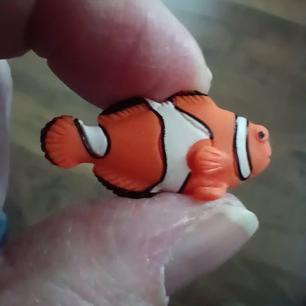 Miniature Clownfish,tiny Fish Figurine,terrarium Supplies,diorama,tiny ...