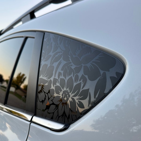 Fits 2018-2023 Subaru Crosstrek Rear Side Window Floral Flowers Pattern ...