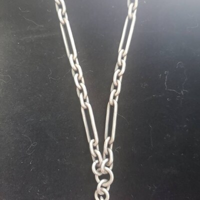 Antique Victorian Unique Chain Link T-BAR Pocket Watch Chain Assemblage ...