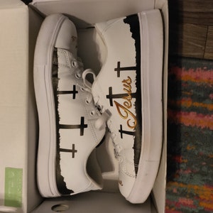 Jesus Shoes Bible Verse Women Sneakers Christian Scripture Tennis Shoes ...