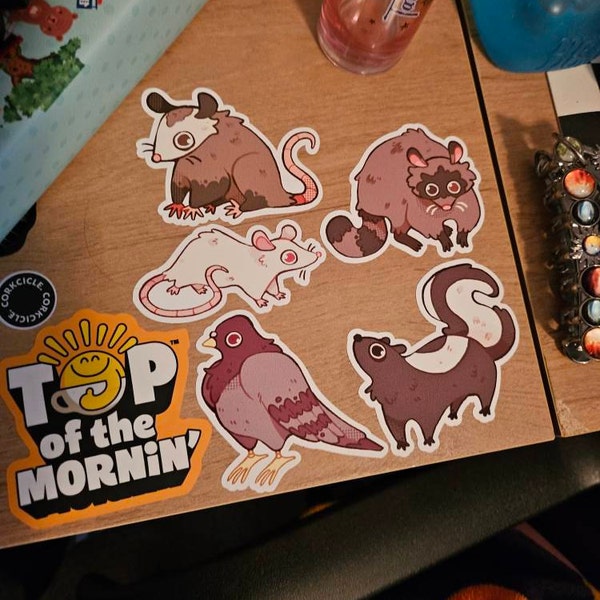 Pretty Pests Sticker Series - Cute Waterproof Vinyl Stickers - Etsy