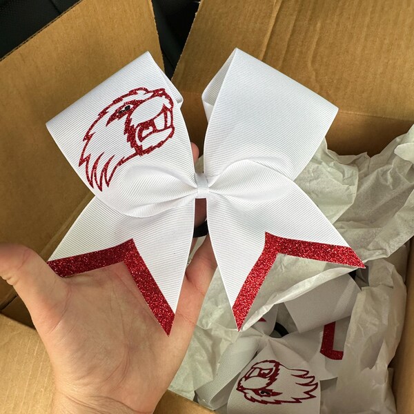 School Spirit Bow High School Cheer Team Bow Custom Hair Bow Cheer Bows ...