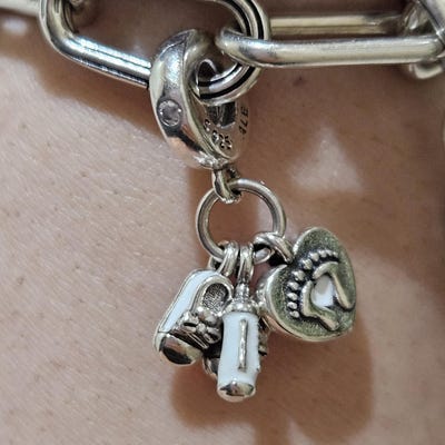 100th Anniversary Cinderella's Enchanted Charm,sliver Bracelet Charms ...