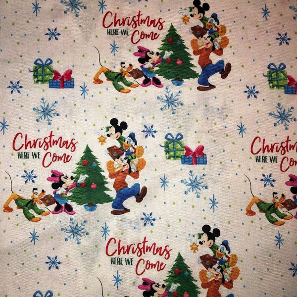 Disney Fabric, Mickey Fabric, DISNEY WORLD MAP Fabric, Yard 36" X 44 ...