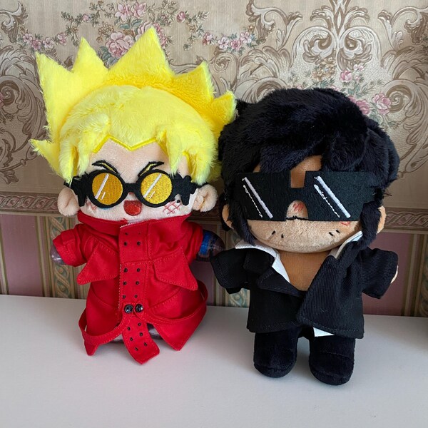Trigun 98' Vash + Wolfwood Plush 15cm - Etsy