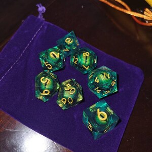 Liquid Core Dragon Dice Dice Set for Dnd Gifts , Glittering Galaxy ...
