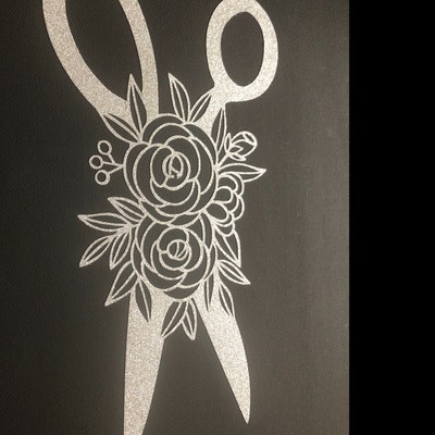 Scissors SVG File, Scissors Cut File, Scissors Floral, Scissor With ...