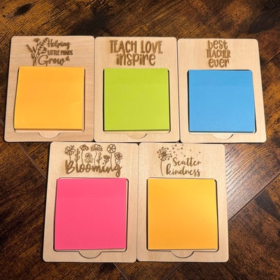 Teacher Gift Post-it Note Holder Svg Teacher Gift SVG Daycare Worker ...