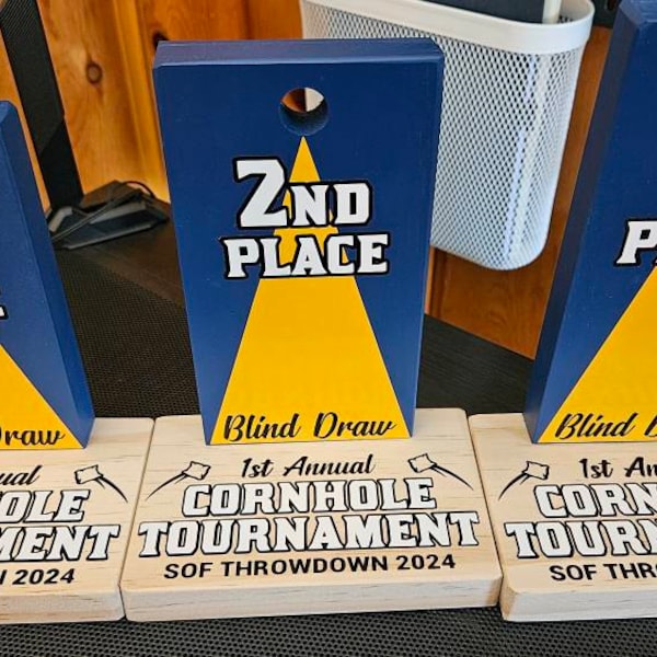 Cornhole Board Trophies Cornhole Tournament Trophies Corn Hole Boards ...