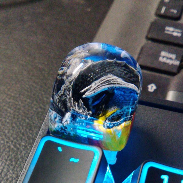Sleeping Dragon Custom Keycaps, Artisan Keycap, Artisan Keycaps Anime ...