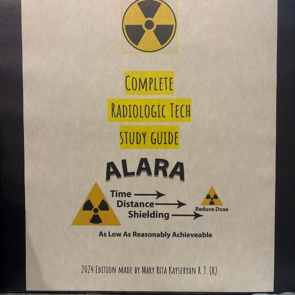 Radiology Technologist 2 Week Study Plan + Guide - X-ray Tech Study ...