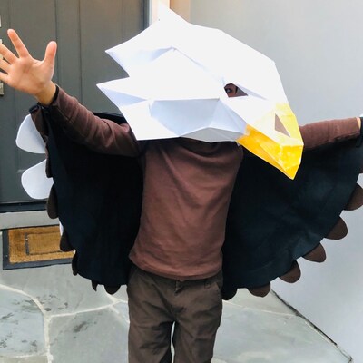 Eagle Mask Make Your Own Animal Mask With Just Paper and Glue Paper ...