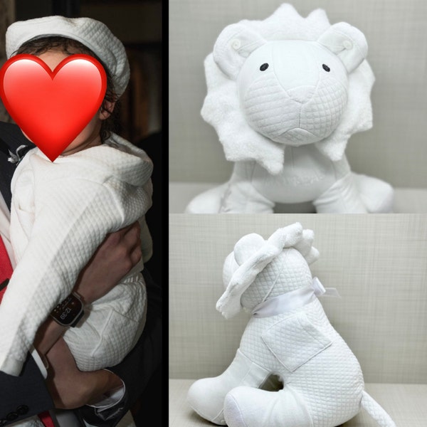 Personalized Keepsake Memory Soft Lion Toy,custom Teddy Bear ,keepsake ...