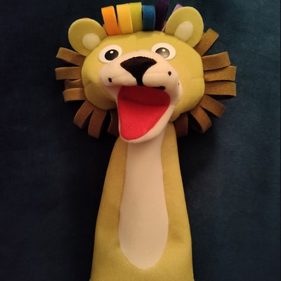 Little Genius Lion Hand Puppet - Etsy