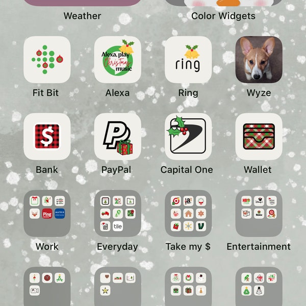 Christmas Aesthetic App Icons Christmas Apps Christmas Cheer App Icons ...