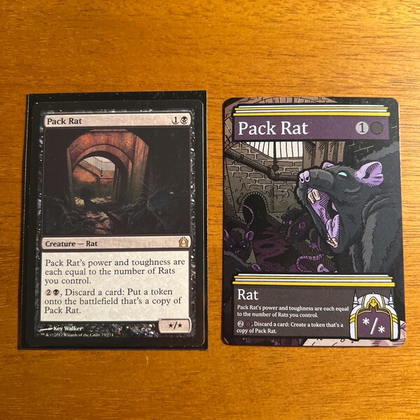 Monster / Sorcerer Role Token Custom MTG Magic Gathering Fantasy Board ...