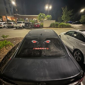 Red Eye Anime Sticker/decal - Etsy