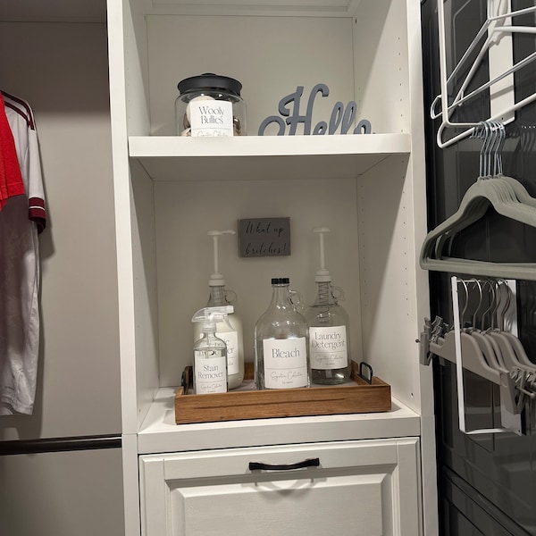 64-ounce Clear Glass Laundry Bottle | Signature Laundry Collection ...
