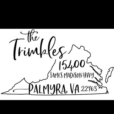 Virginia Stamp State of Virginia Self Inking Return Address - Etsy