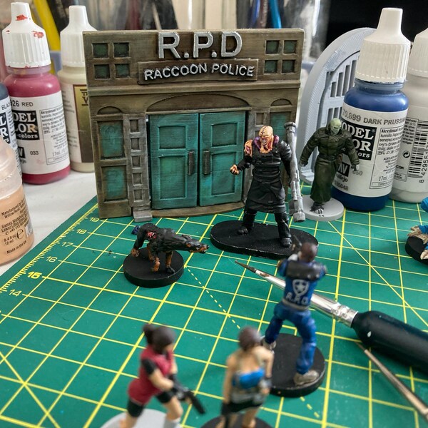 Resident Evil 2 and 3 Board Game RPD Double Door Upgrade - 1 X ...