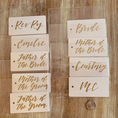 Acrylic Stocking Tags Acrylic Name Tags Clear Stocking - Etsy