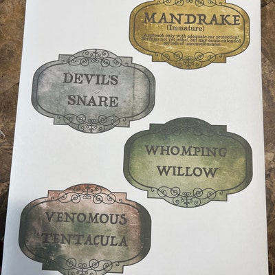 Editable Apothecary Potion Labels, Blank Vintage Labels, Printable ...