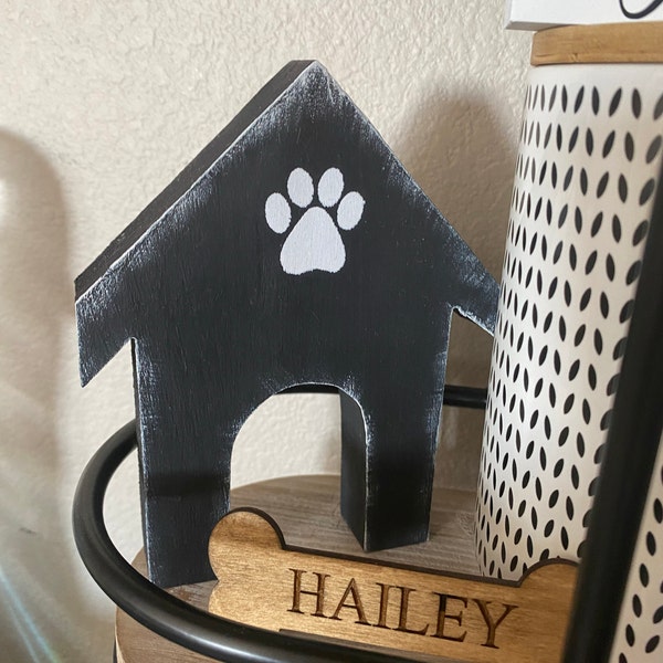 Dog Themed Tiered Tray Decor, Personalized Dog Signs, Dog Mom Gifts ...
