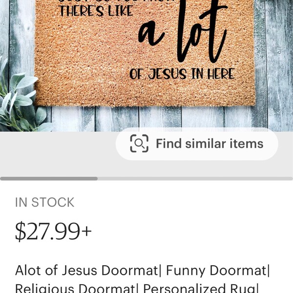 Alot of Jesus Doormat| Funny Doormat| Religious Doormat| Personalized ...
