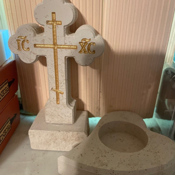 Orthodox Standing Cross, - Made of the Limestone, Religious Gift - Etsy