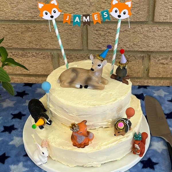 Mini Party Hats & Glitter Crowns for Animal Cake Toppers - Etsy